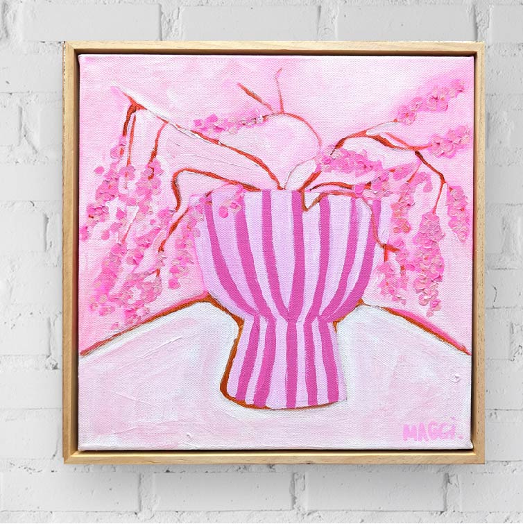 Pink Stripes With Pink Flowers – Maggi McDonald